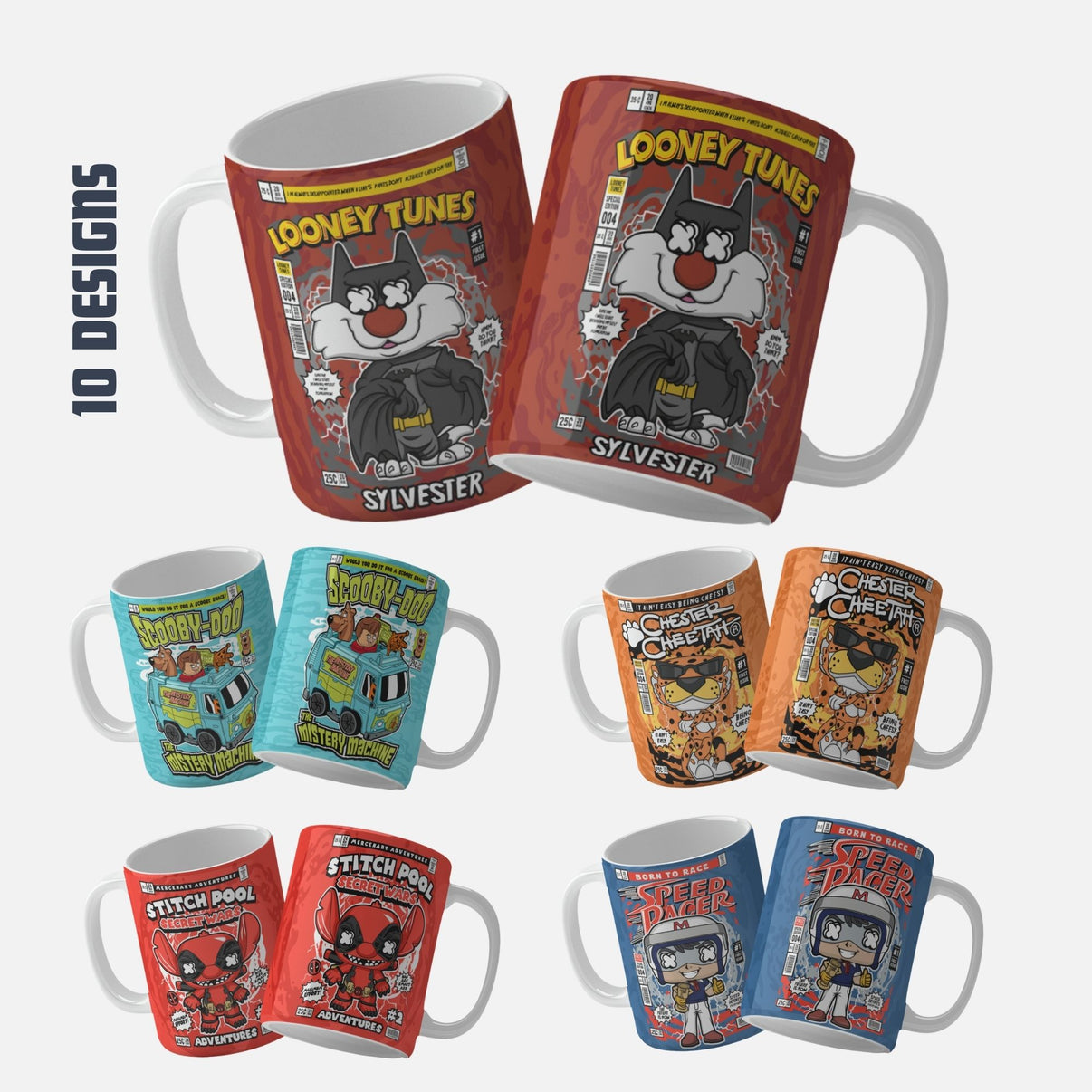 Comic-Inspired Mug Wrap Designs – Sublime Designs Hub