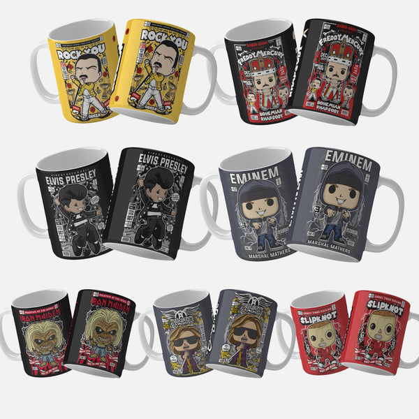 Iconic Rock Legends Comic Inspired Mug Designs – Sublime Designs Hub